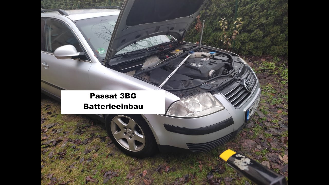 Passat 3BG Batterieeinbau #95 - YouTube