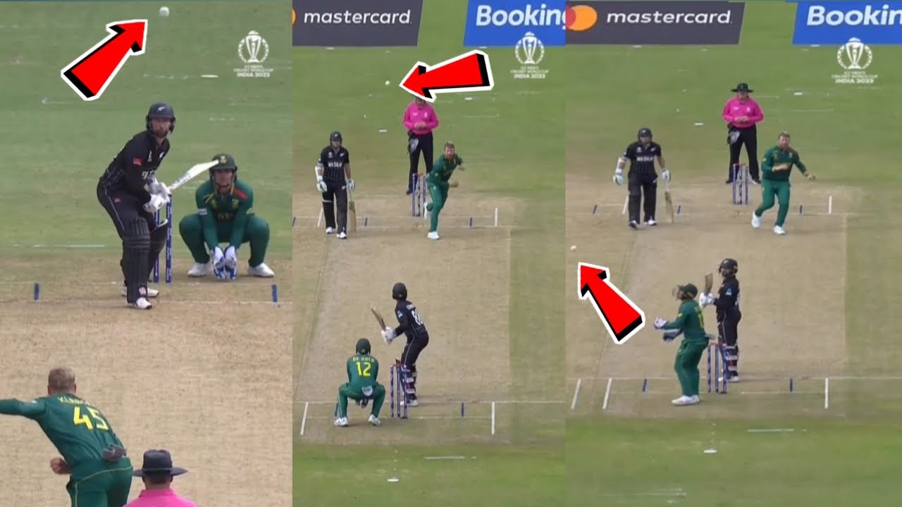 Henry Klaasen bowled a direct ball over the head of the batsman and the ...