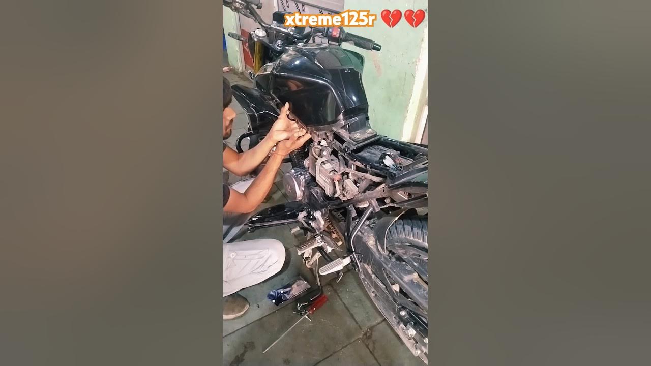 xtreme125r 💔😭👍 #shorts #zx10r #ninja #mt15 #tvs #reaction #bike #rider #100k #xtreme125r #pk _rj ...
