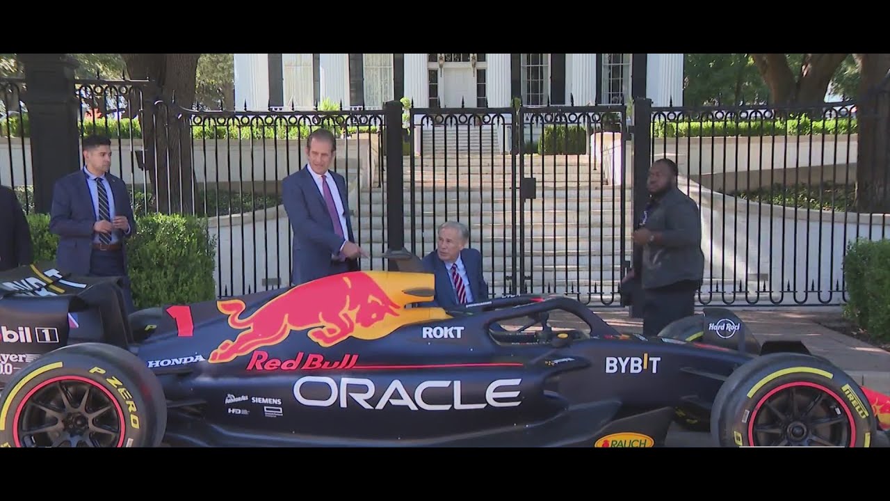 Gov. Abbott gets sneak peek of Formula 1 race car ahead of weekend ...