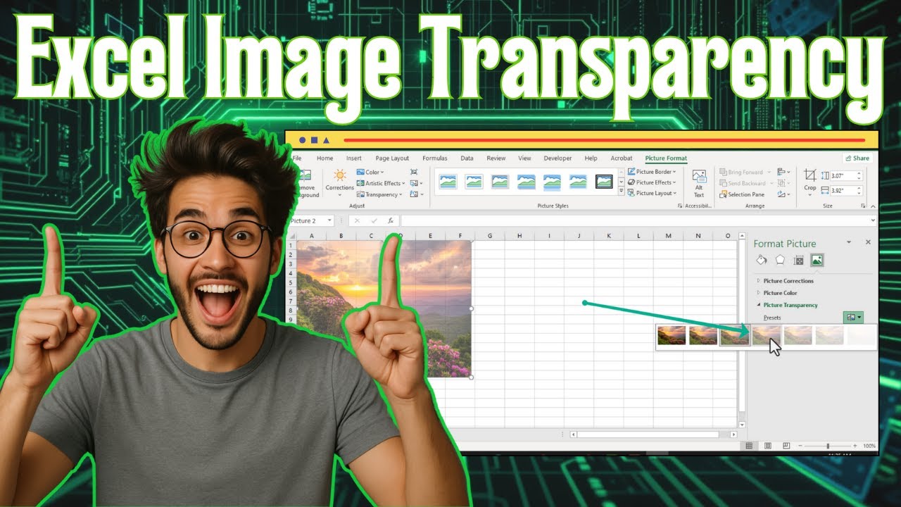 How To Adjust Image Transparency In Microsoft Excel - Step-by-Step ...