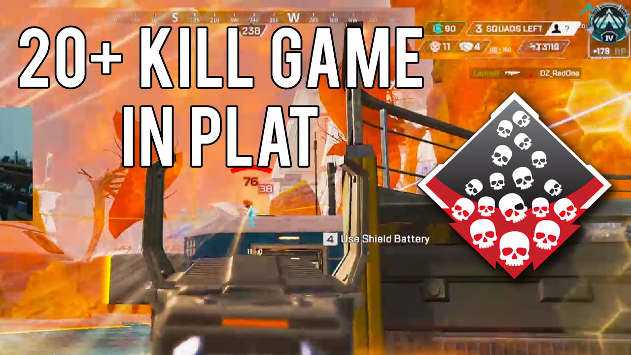 20+ Kills in plat! | Apex Legends season 11 ranked game - YouTube