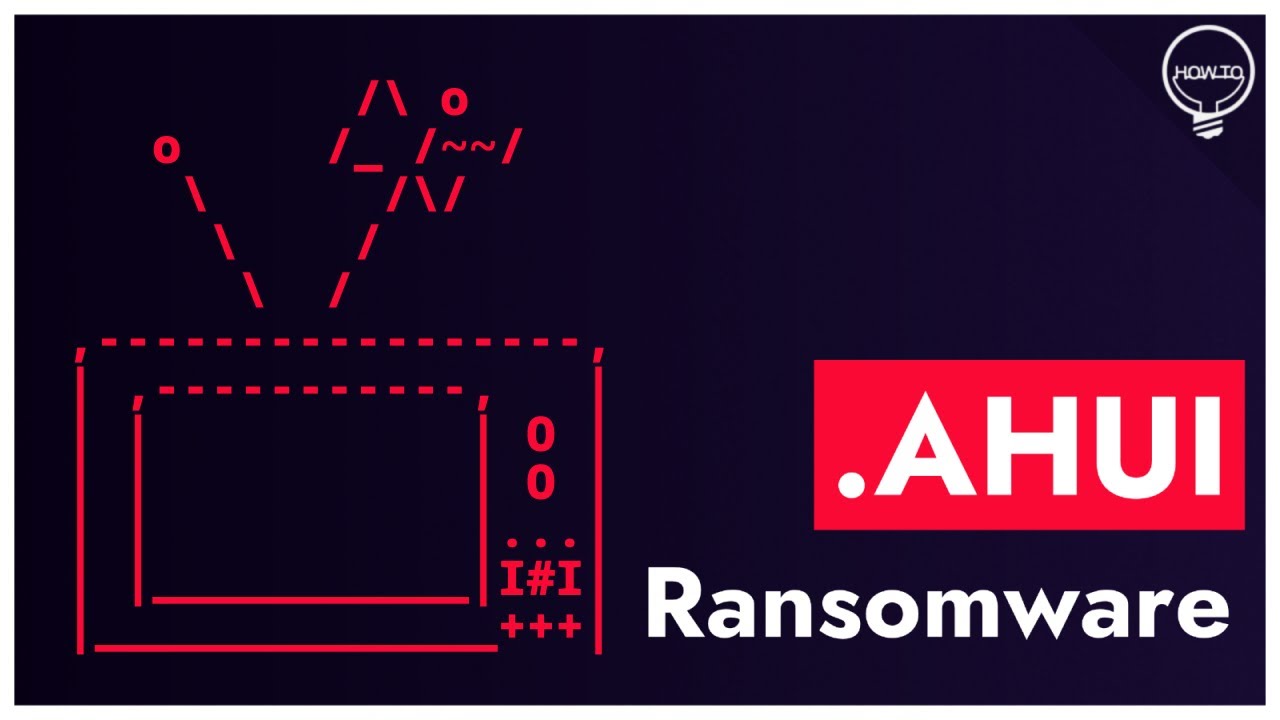 AHUI Virus Ransomware Removal: Recovering .ahui Files - YouTube
