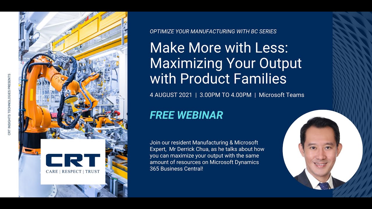 Make More with Less: Maximizing Your Output with Product Families - YouTube