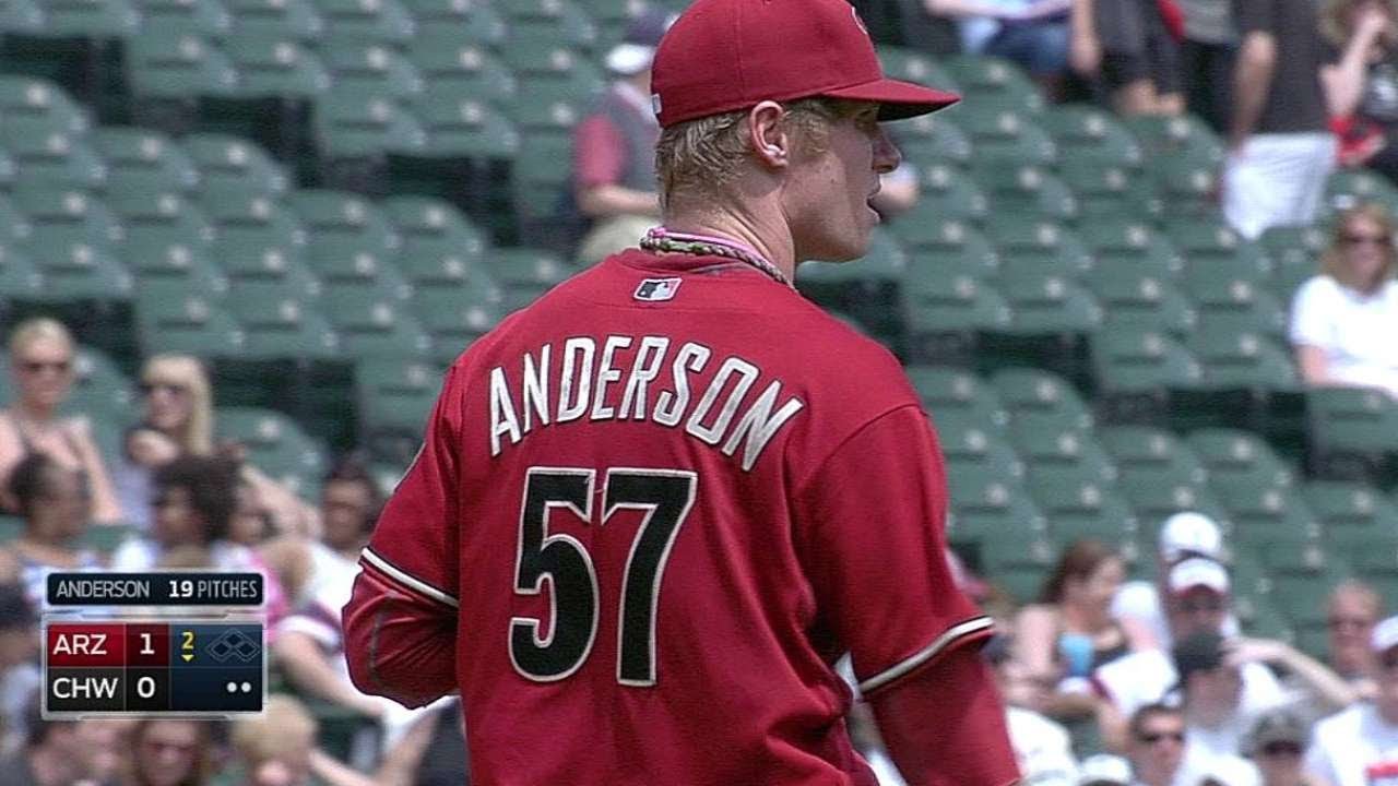 ARI@CWS: Anderson notches his first career strikeout - YouTube