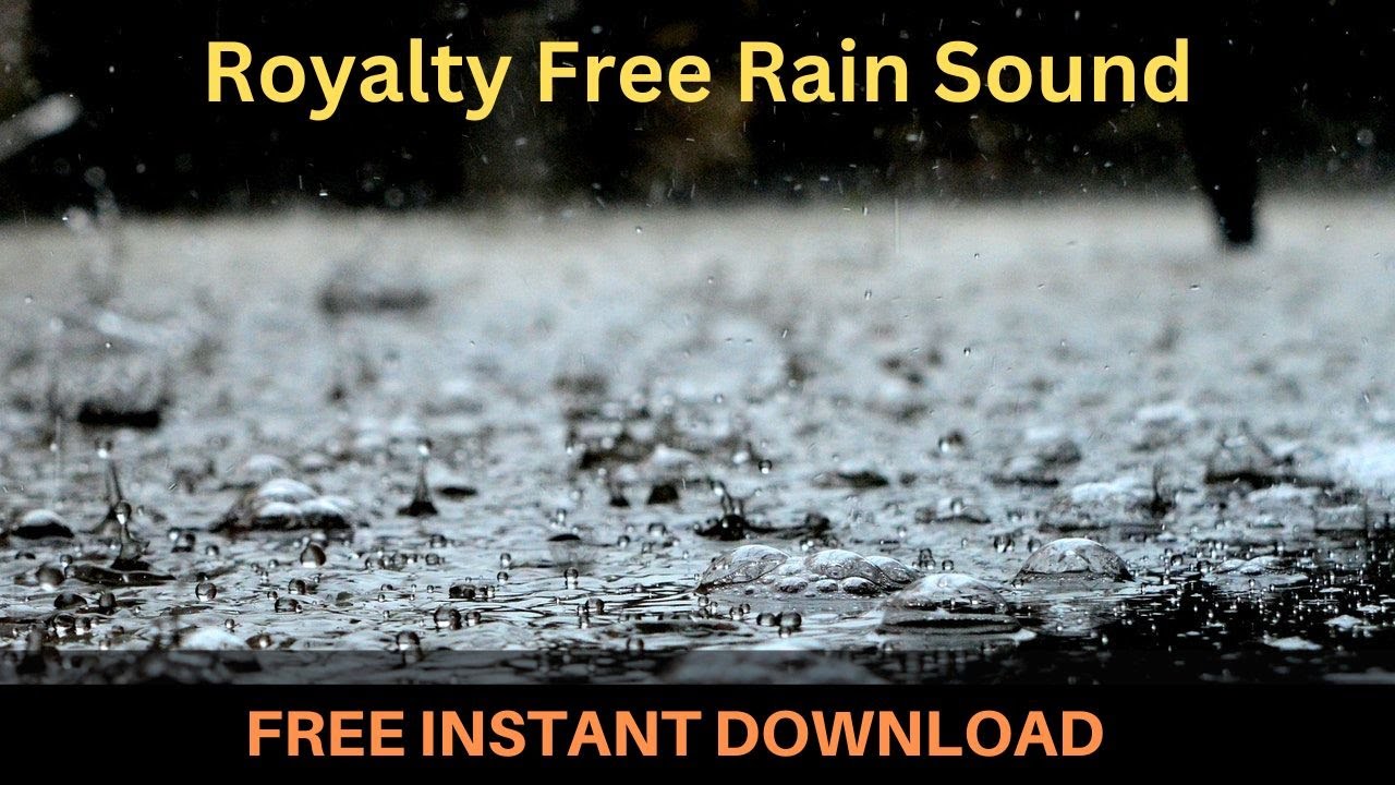 Free Rain Sound no Copyright | Rain storm with rolling thunder | FREE ...