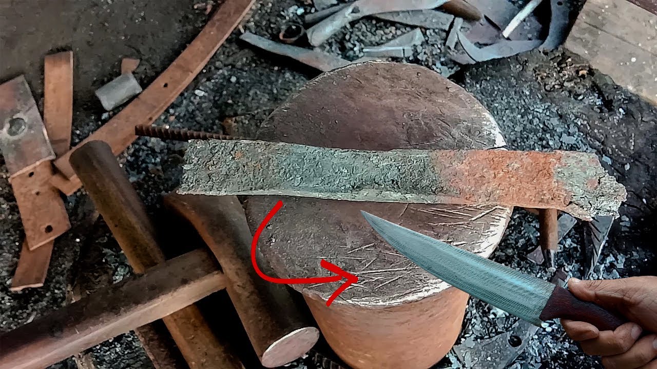 Knife Making – How to Make a Simple Knife - Creative Daily Works - YouTube