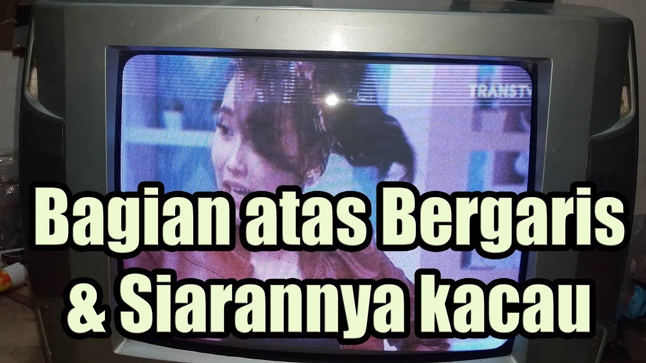 TV Fujitec Gambar bergaris buku bagian atas dan Siarannya ada lalu ...