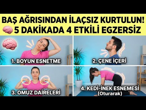 Baş Ağrısından İlaçsız Kurtulun! 🧠 5 Dakikada 4 Etkili Egzersiz