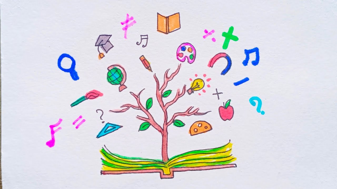 Vayana Dinam Poster / International Reading Day Drawing / P N Panicker ...