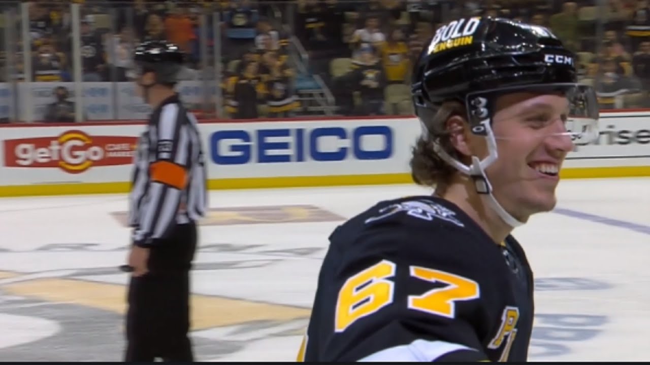 Pittsburgh Penguins 11th Goal Against Detroit Red Wings, Rickard Rakell ...