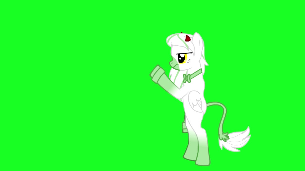 Maggie Facehoof Greenscreen animation test - YouTube