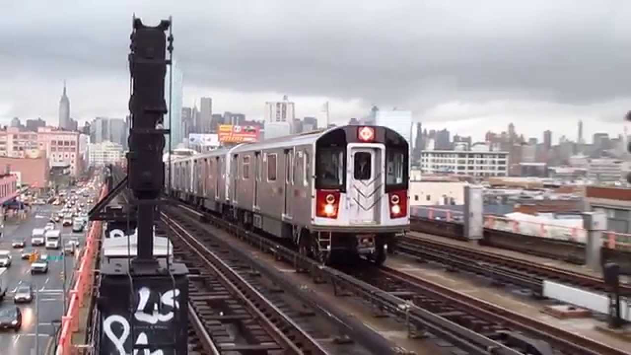 MTA New York City Subway: Flushing-bound R188 7 Express Train at the 40 ...
