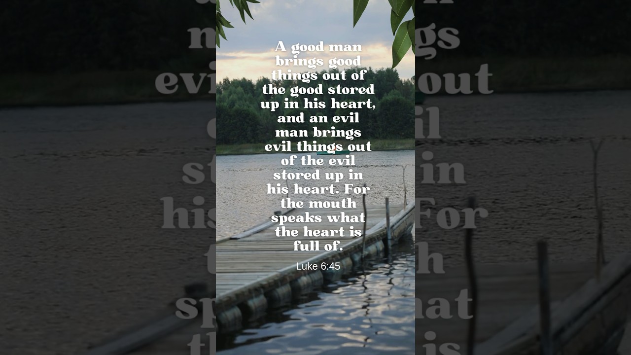 Only a Good Heart can Produce Good, Bible Verse, #faith #god # ...