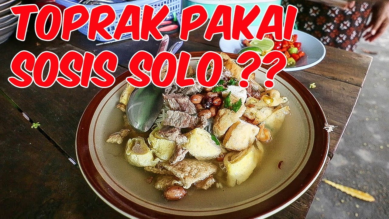 TOPRAK MIE SOLO, BEDA DENGAN TOPRAK DI JAKARTA TERNYATA - YouTube