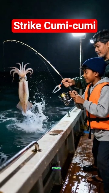 Mancing cumi-cumi Di tongkang #mancingcumicumi - YouTube