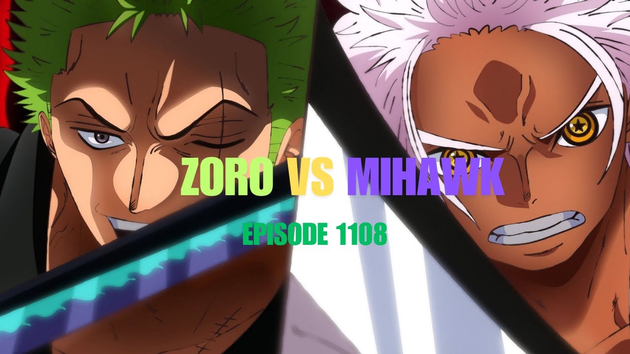 King of Hell Zoro Takes on Seraphim Mihawk! | One Piece Episode 1108 ...