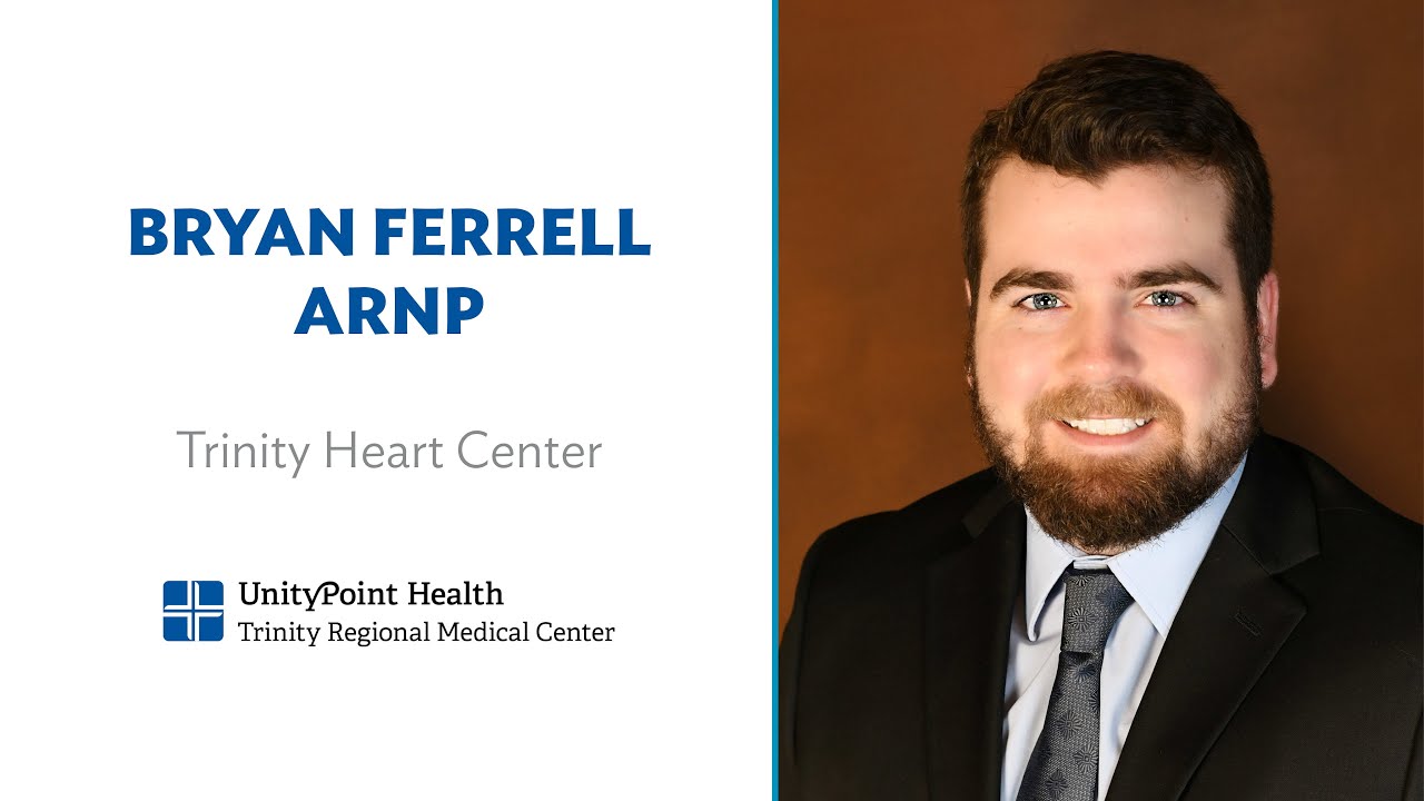 Meet Bryan Ferrell, ARNP, at Trinity Heart Center in Fort Dodge - YouTube