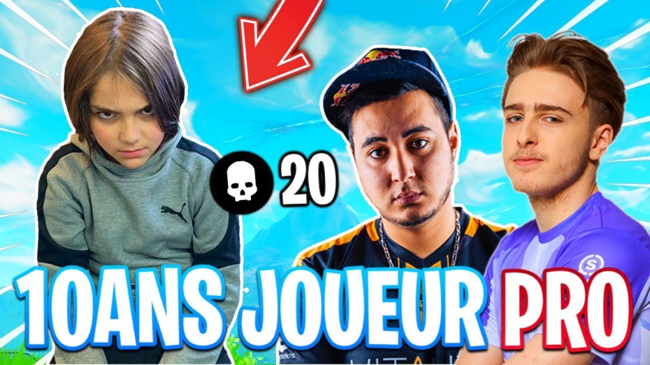 IL DEVIENT JOUEUR PRO FORTNITE A 10 ANS COMME Solary Kinstaar - YouTube