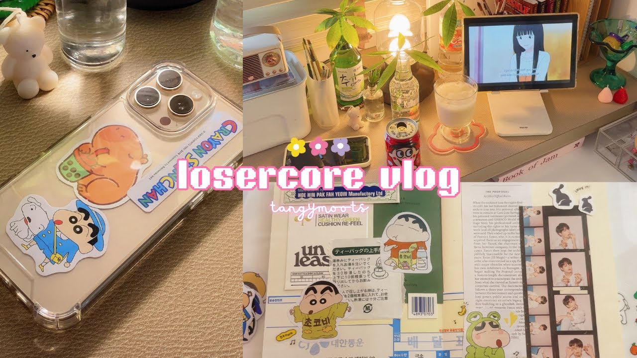 ᐟ LOSERCORE VLOG: unbox iPhone 16 pro max & junk journaling - YouTube