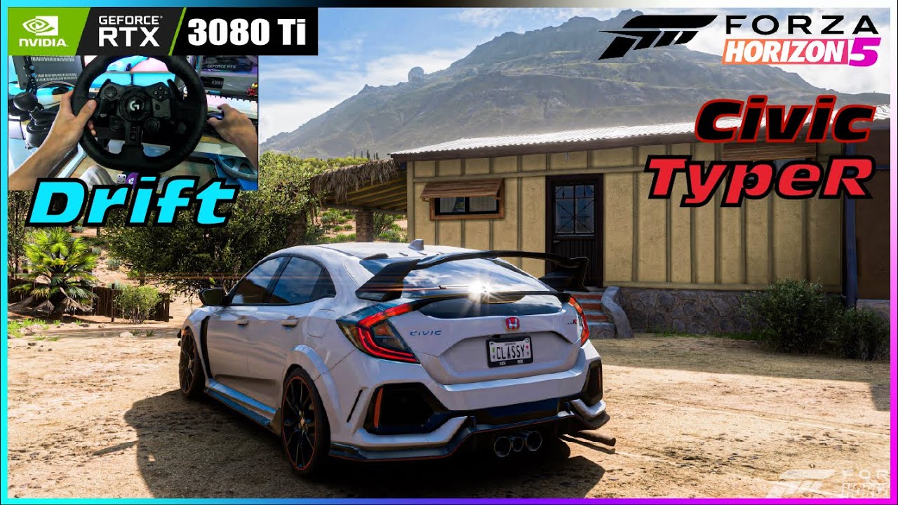 Honda Civic Type R Forza Horizon 5 Realistic Drift (No FFB) - Logitech ...
