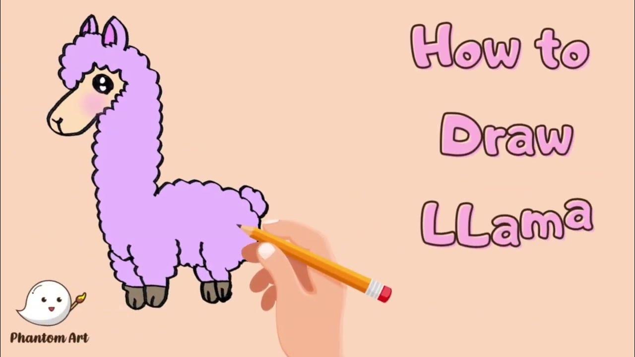 How to Draw Llama - YouTube