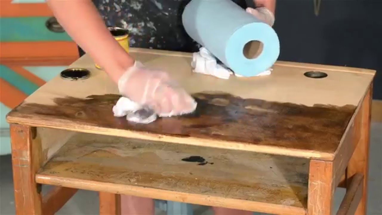 Creating an Industrial Chic Look - Part 3: Layering Oil Stains - YouTube