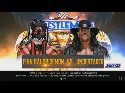 [WWE 2K19] Finn Balor (Demon) vs. The Undertaker (PC 4K 60fps)