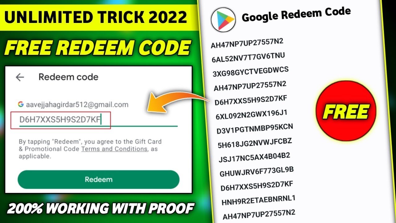 How To Get Google Play Redeem Codes || Google Play Store Redeem Codes ...