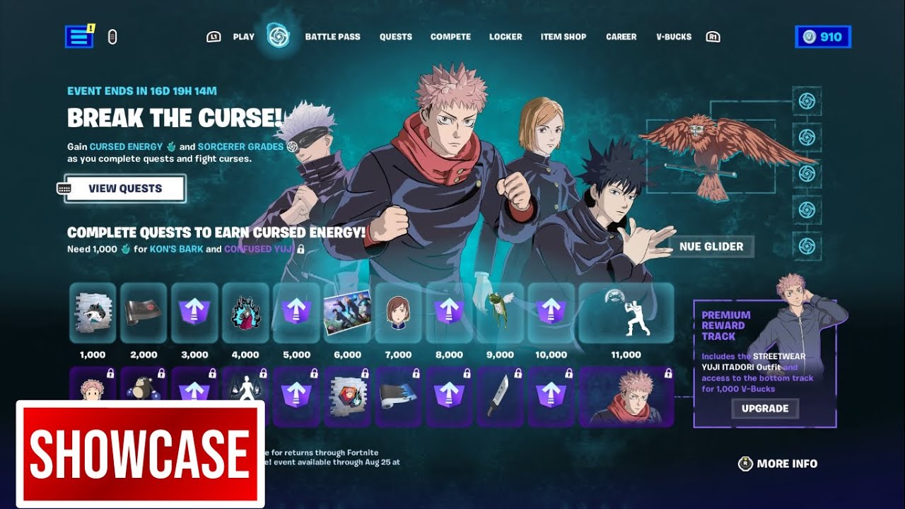 New Break the Curse Mini Pass Showcase (Fortnite Battle Royale) - YouTube