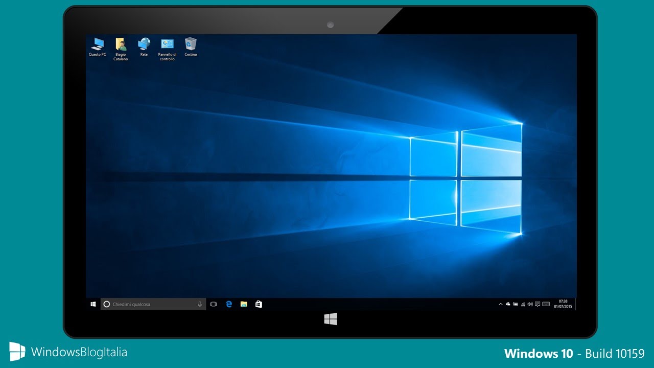 Video tour completo di Windows 10 Insider Preview Build 10159 - YouTube
