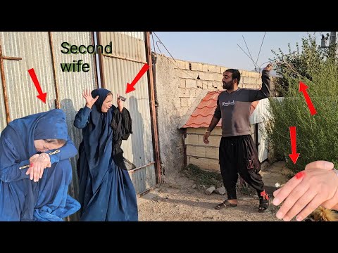 Big family fight; second wife leaves home with tears in her eyes