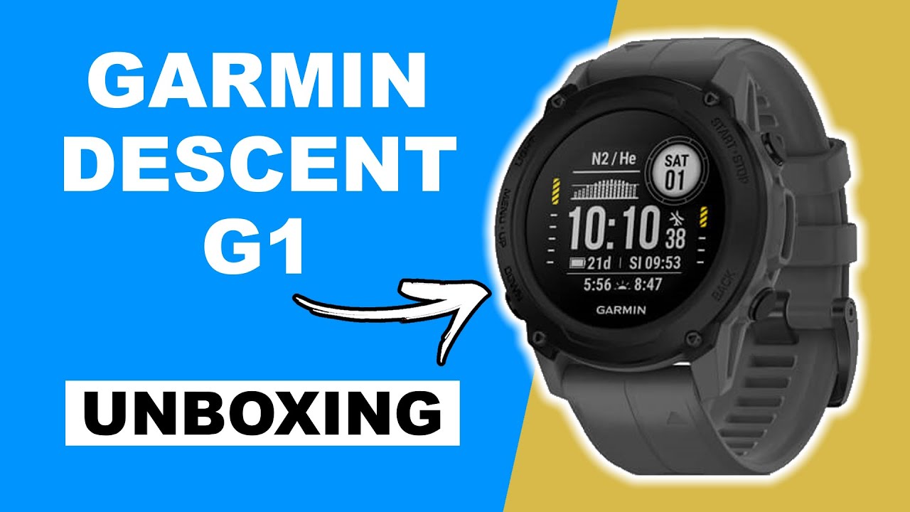Garmin Descent G1 Slate Gray Unboxing and Review - YouTube