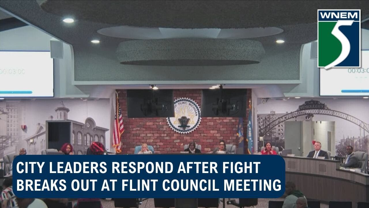 City leaders respond after fight breaks out at Flint council meeting ...