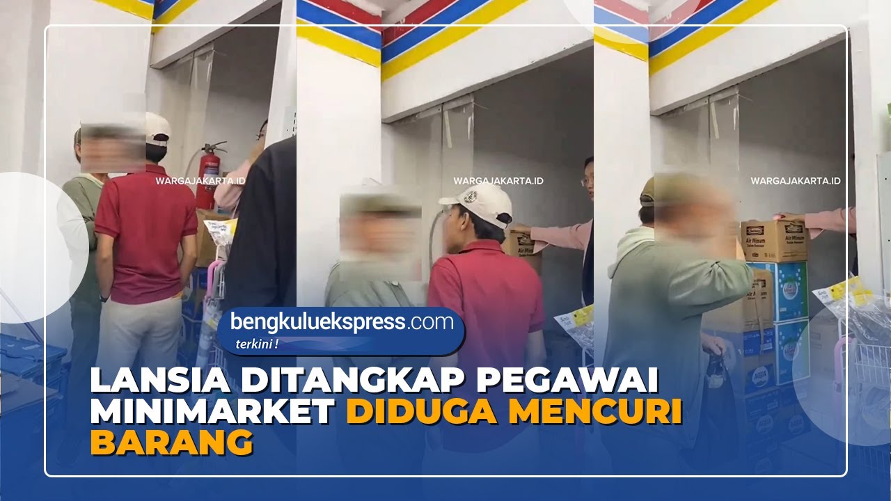 Lansia Ditangkap Pegawai Minimarket Usai Diduga Mencuri Barang - YouTube