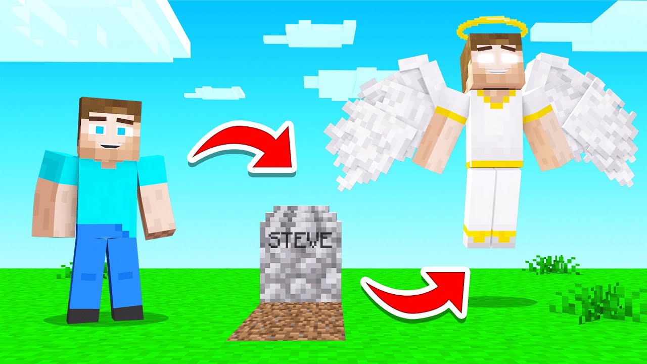 TURNING INTO An ANGEL In MINECRAFT! - YouTube