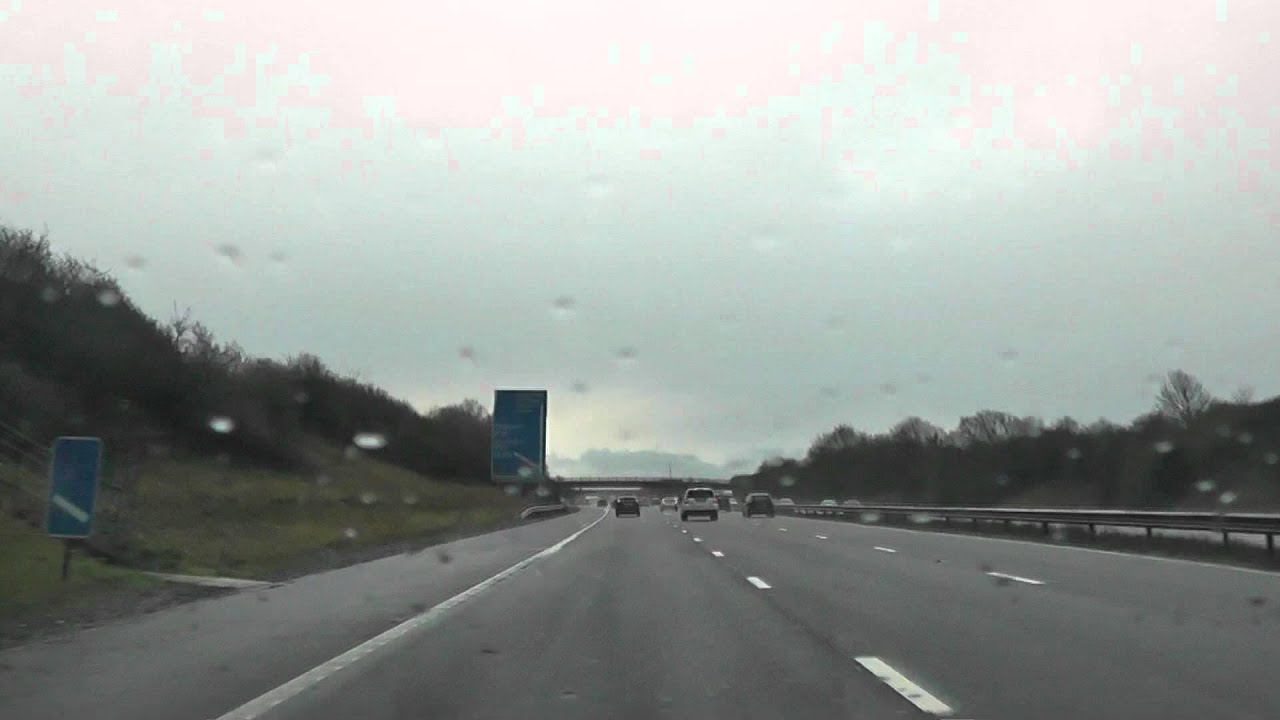 Driving On The M5 From Sedgemoor Services To J24 (Minehead), England ...