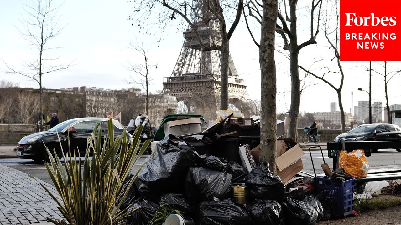 Trash Piles Up In Paris As Garbage Collectors Show Solidarity To ...
