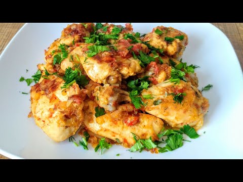 Toyuq qovurması bu üsulla çox ləzzətli olur//Жареная курица на Сковороде