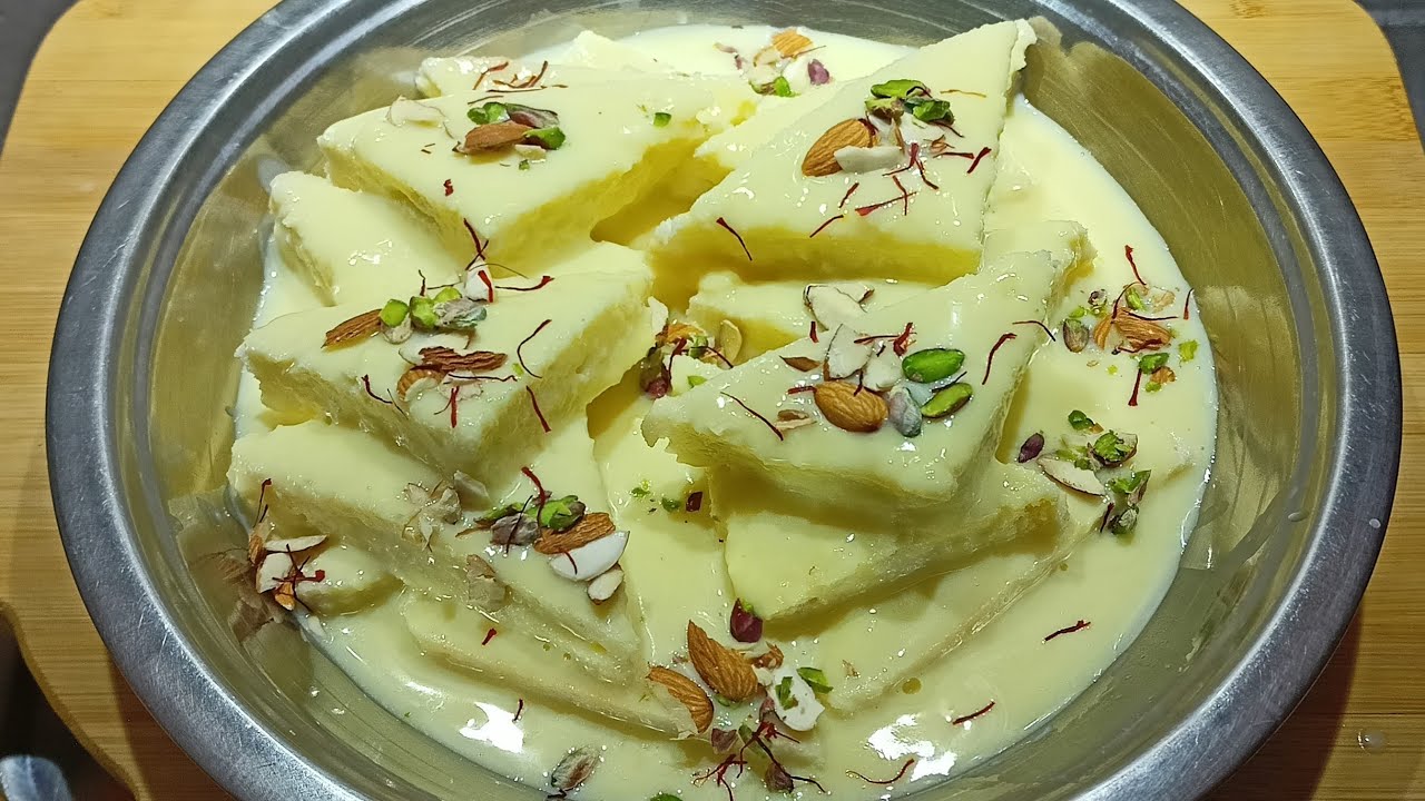 mazedar bread malai dessert/cake,how to make easiest bread mithai,bread ...