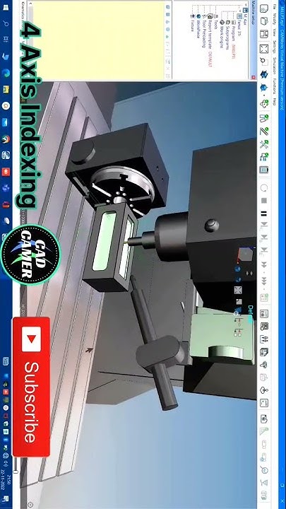 4 Axis Indexing in HCL CAMWORKS #shorts #machining #cnc #4axis #indexing #cam #cad #ytshorts # ...