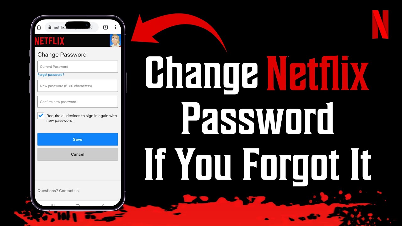 How To Change Netflix Password If You Forgot It - YouTube