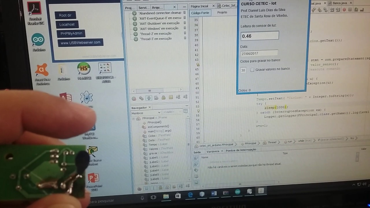 Arduino UNO & Java - YouTube