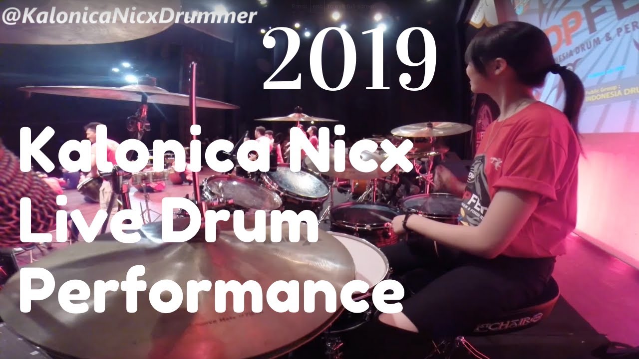 Kalonica Nicx @ opening IDP Fest 2019 [ Drum Cam ] - YouTube