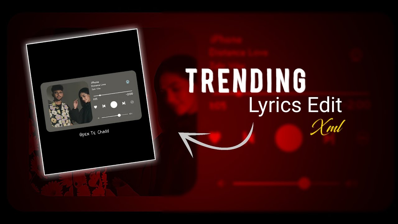 Trending Lyrics Edit Xml | Spotify Type Viral Lyrics Video Editing ...