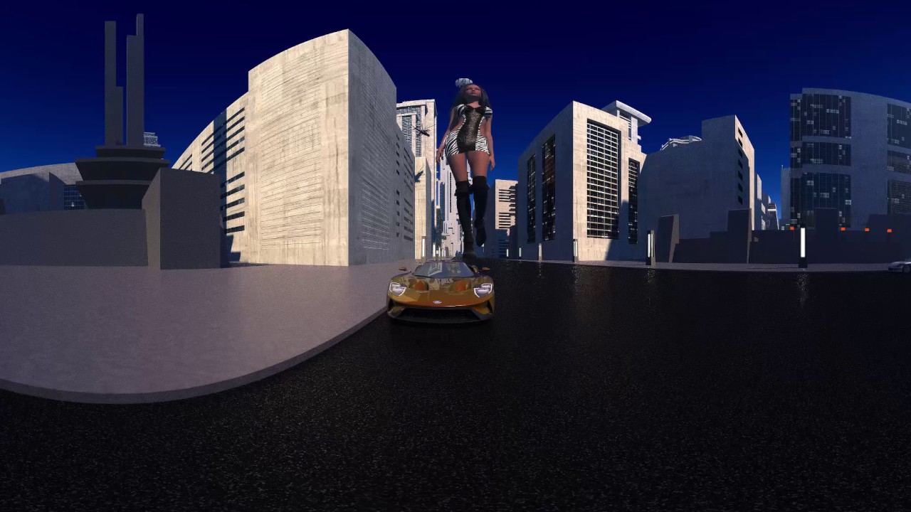 100ft Woman - Giganta - Attacks City in VR 3D 360 - YouTube