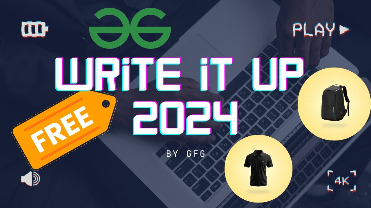 GFG Write it Up 2024 | GFG Swags| Grab Them - YouTube