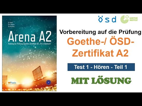Arena A2 | Test 1, Hören, Teil 1 | Prüfungsvorbereitung Goethe-/ ÖSD ...