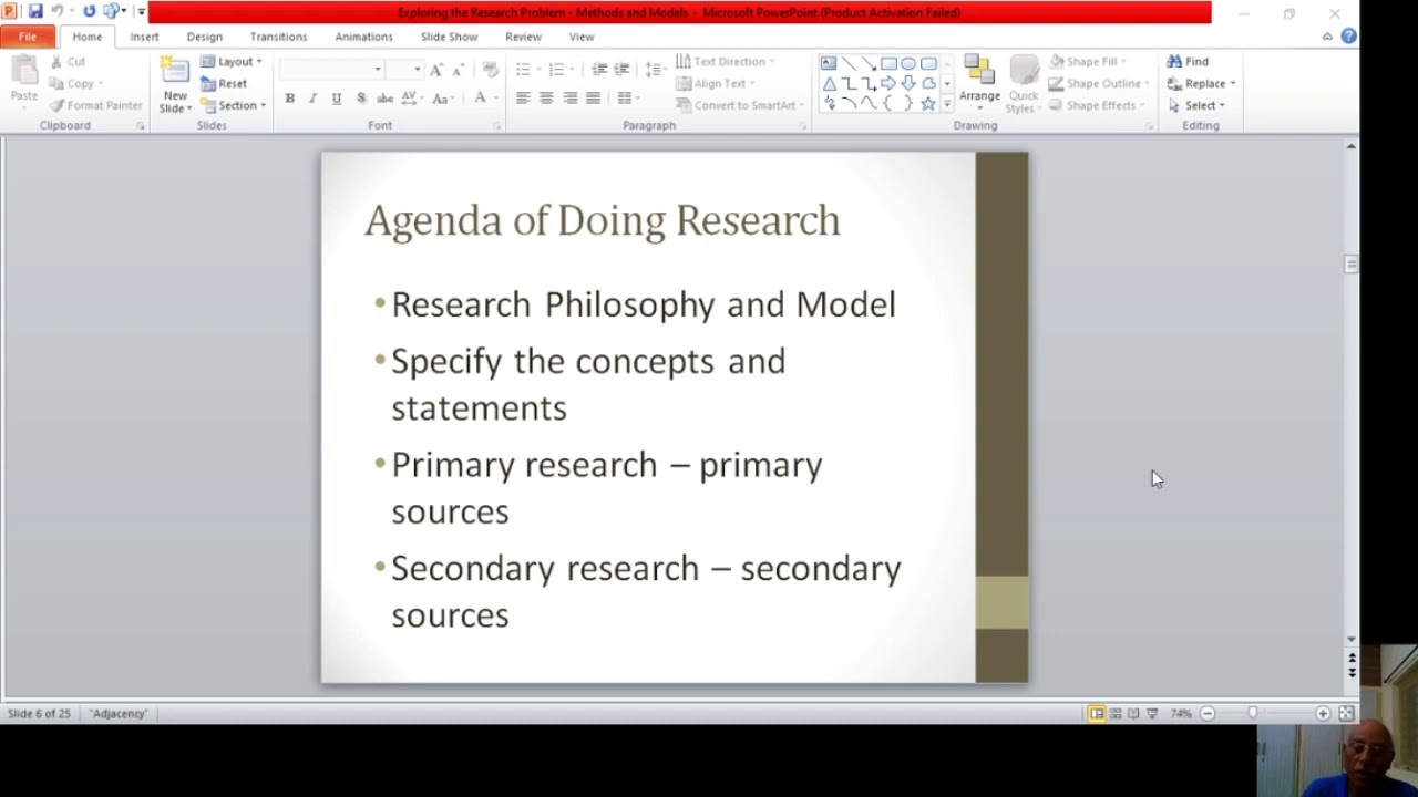 Exploring the Research Problem Methods and Models - YouTube