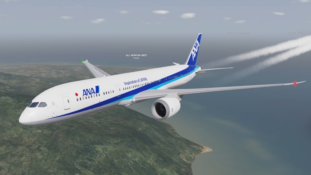 [Roblox] Project Flight - Boeing 787 ANA [Punta Cana - Larnaca] - YouTube